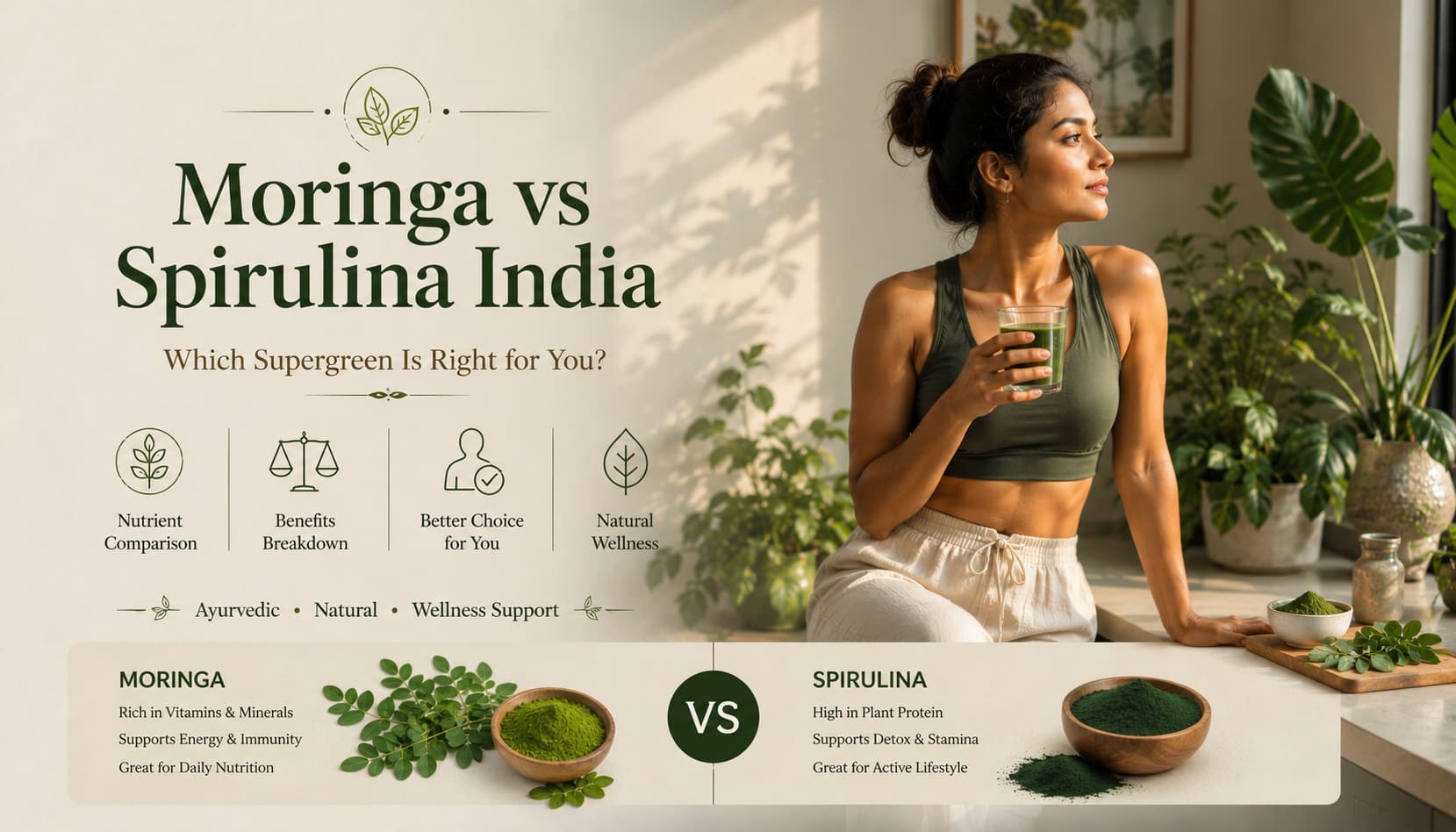 Moringa vs Spirulina India - Which is Better? | WellBeingMora ...